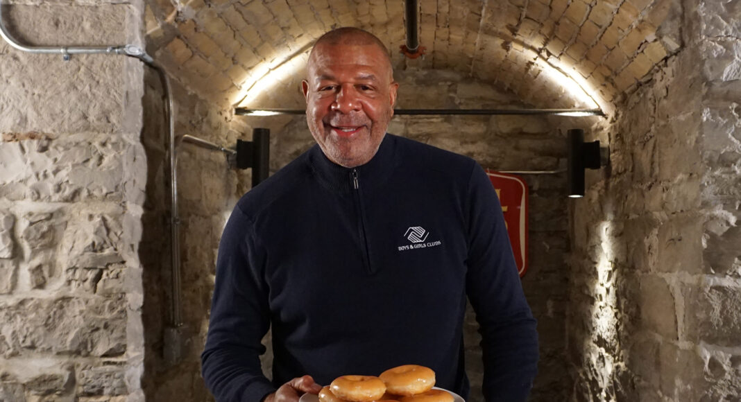 See photos of Milwaukee-area executives speed-eating donuts