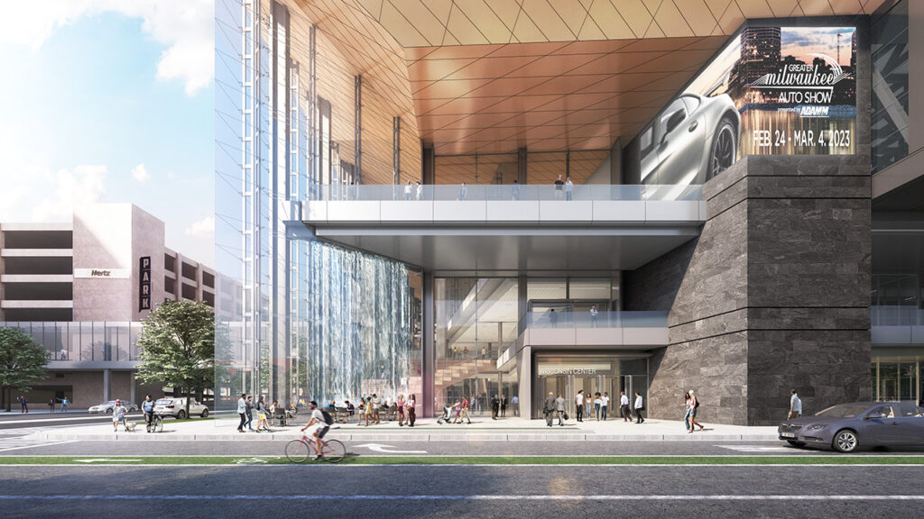 Construction on Wisconsin Center expansion makes progress with concrete ...