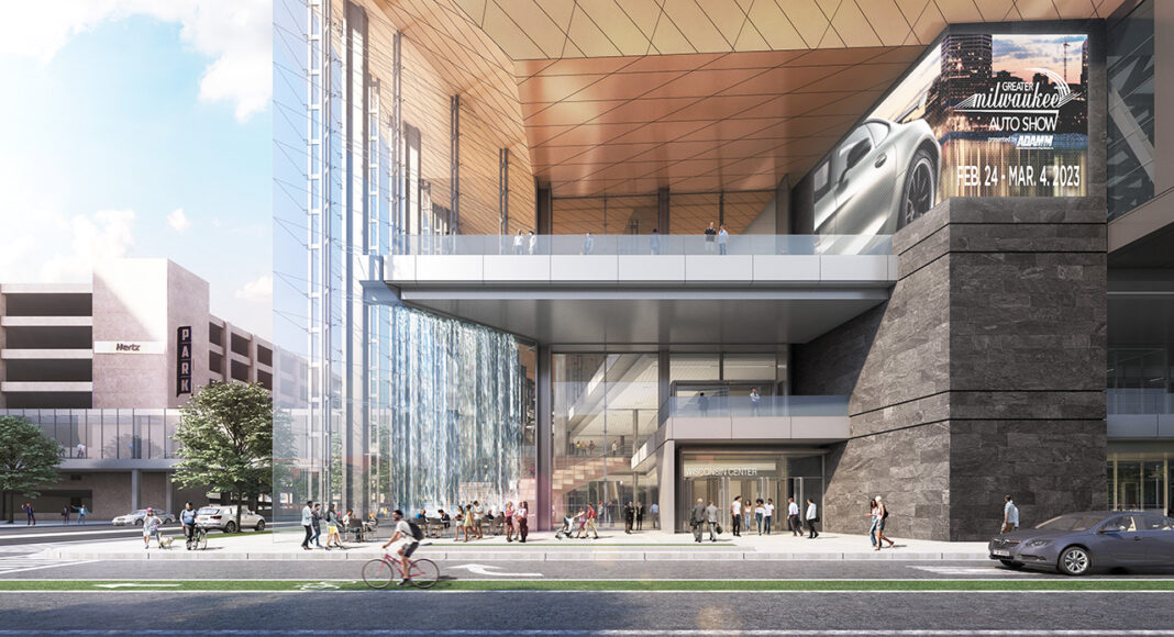 Construction on Wisconsin Center expansion makes progress with concrete ...