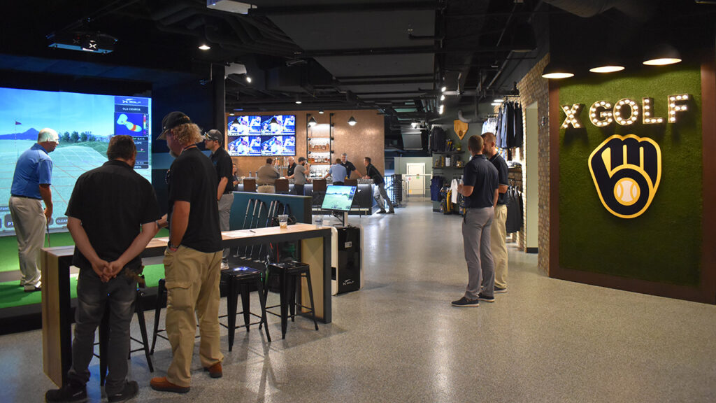 Brewers look to draw off-season crowd with X-Golf at American Family Field