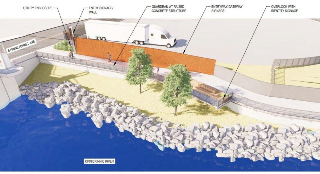 Design plans unveiled for Harbor District Riverwalk project