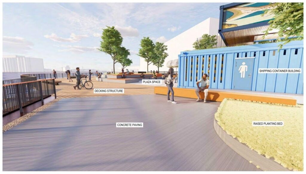 Design plans unveiled for Harbor District Riverwalk project