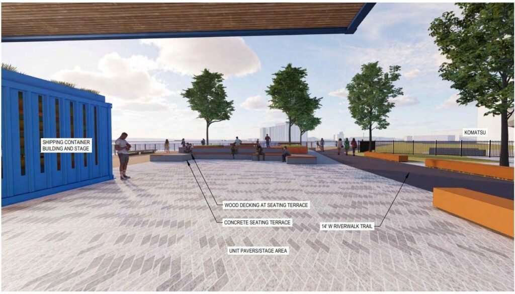 Design plans unveiled for Harbor District Riverwalk project