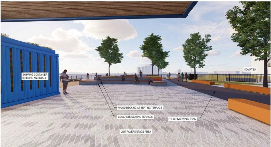 Design plans unveiled for Harbor District Riverwalk project