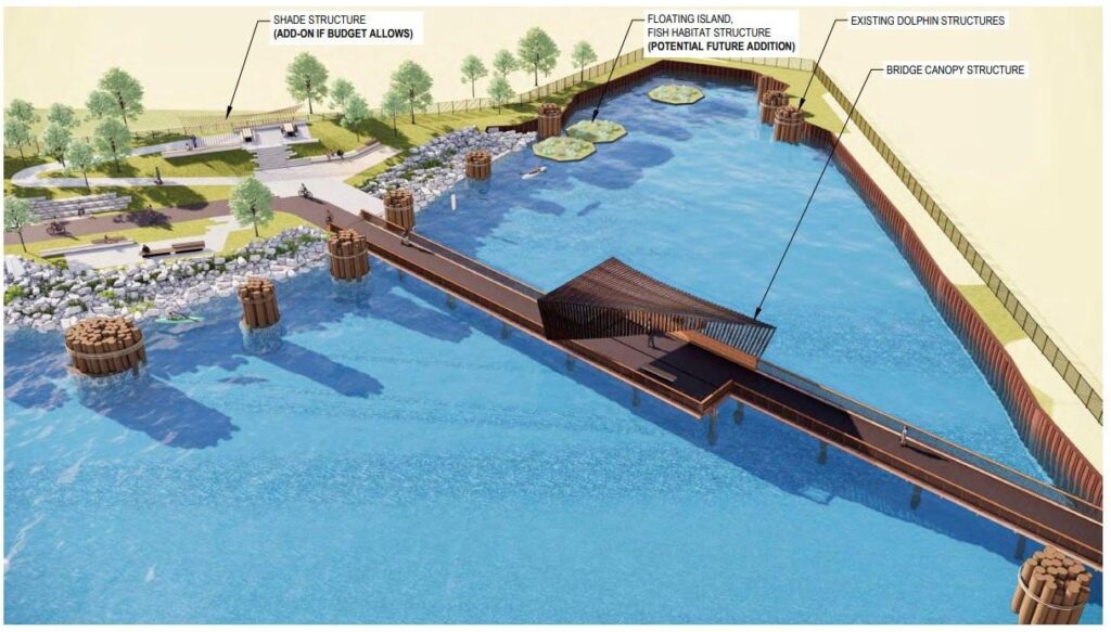 Design plans unveiled for Harbor District Riverwalk project