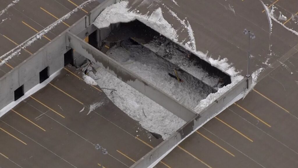Portion of Bayshore parking garage collapses