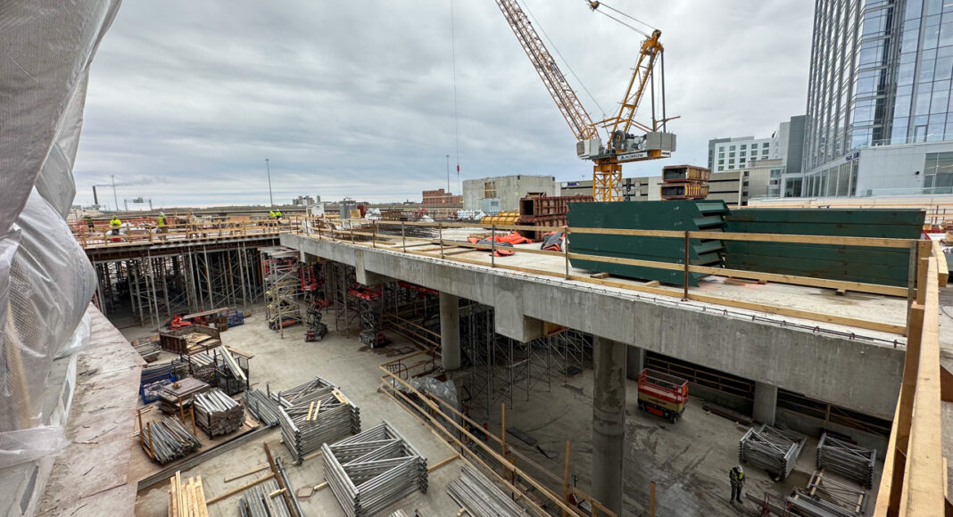 See photos of construction progress at The Couture in downtown Milwaukee