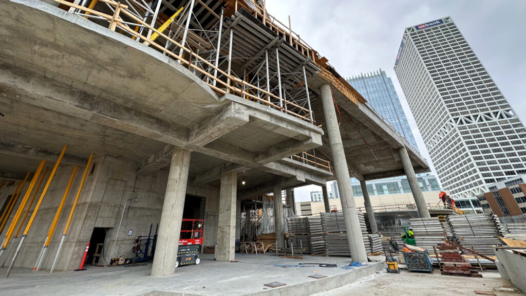 See photos of construction progress at The Couture in downtown Milwaukee