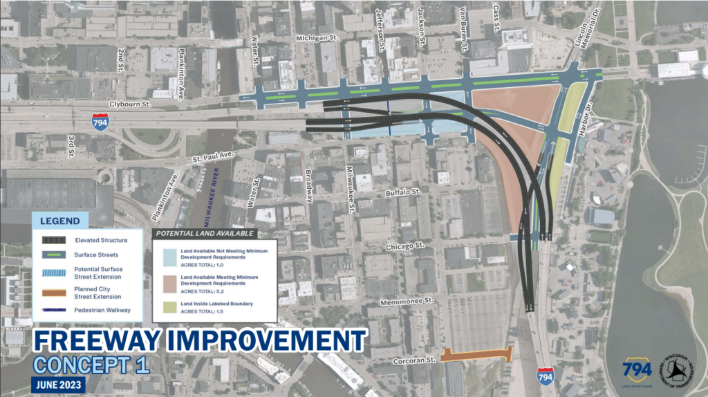 WisDOT releases redesign, removal concepts for I-794