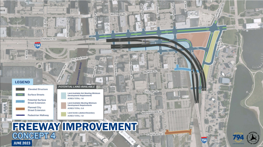 WisDOT releases redesign, removal concepts for I-794