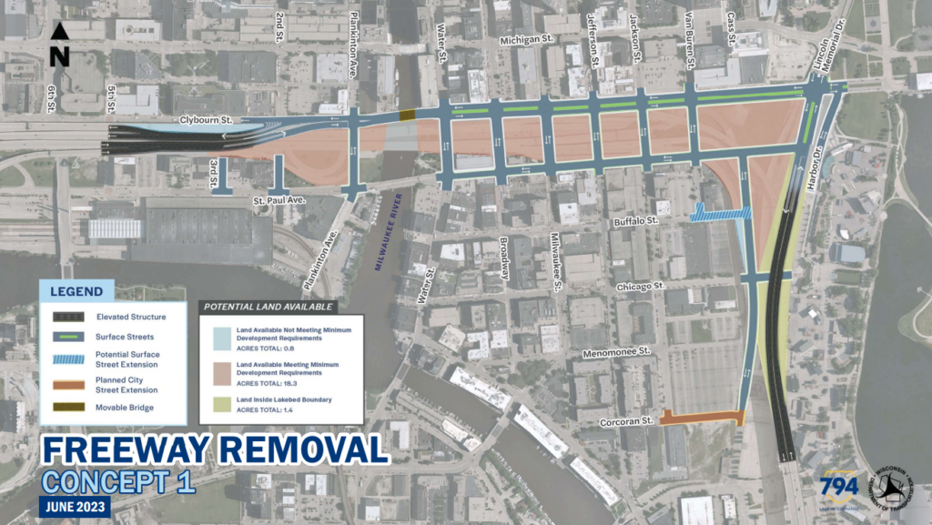 WisDOT releases redesign, removal concepts for I-794