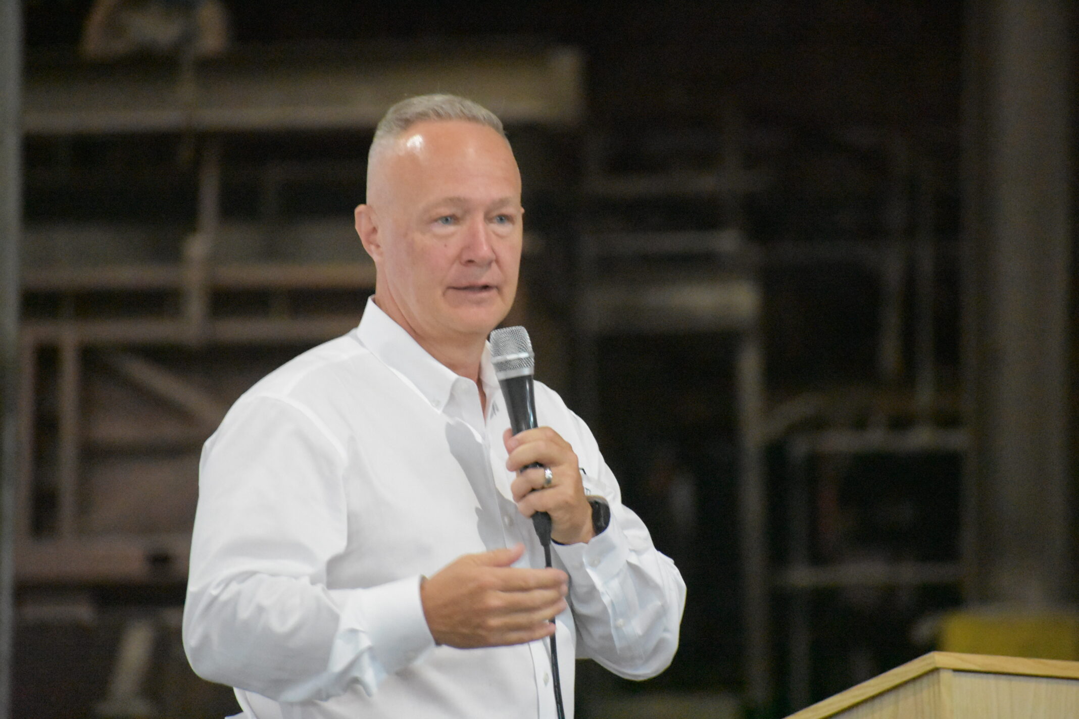 Former astronaut Doug Hurley shares space insights with ATI employees