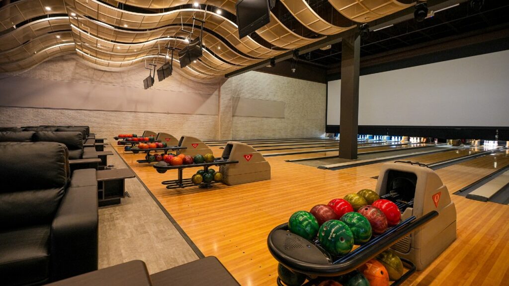 Renovated bowling alley, movie theater and entertainment center at ...