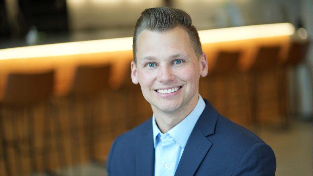 Getting there: Kyle Poklar