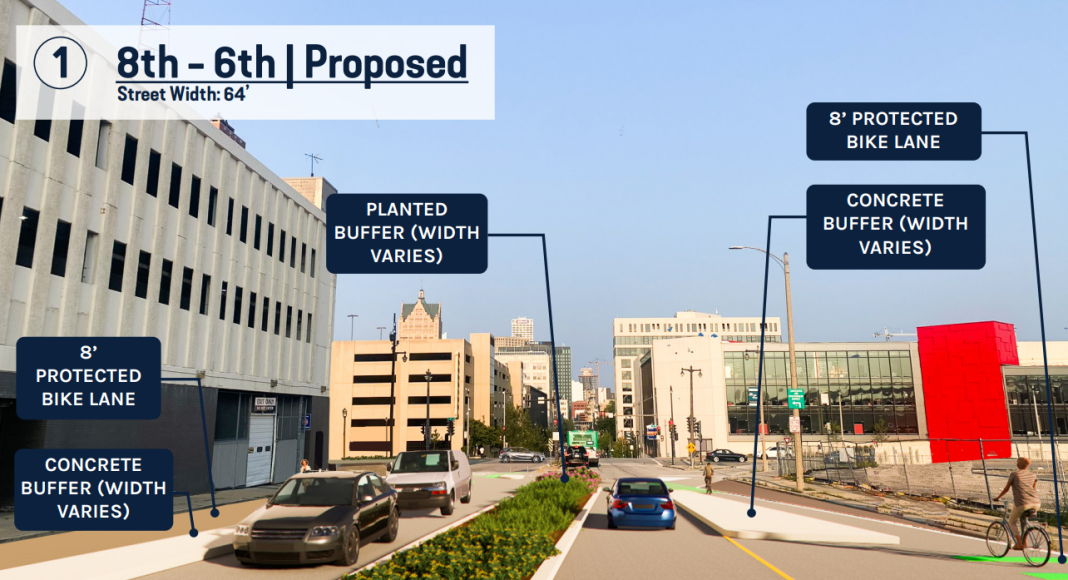 City planning $2 million redesign of Michigan Street in downtown Milwaukee