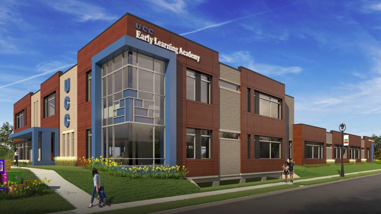 A rendering of the new UCC Early Learning Academy.
